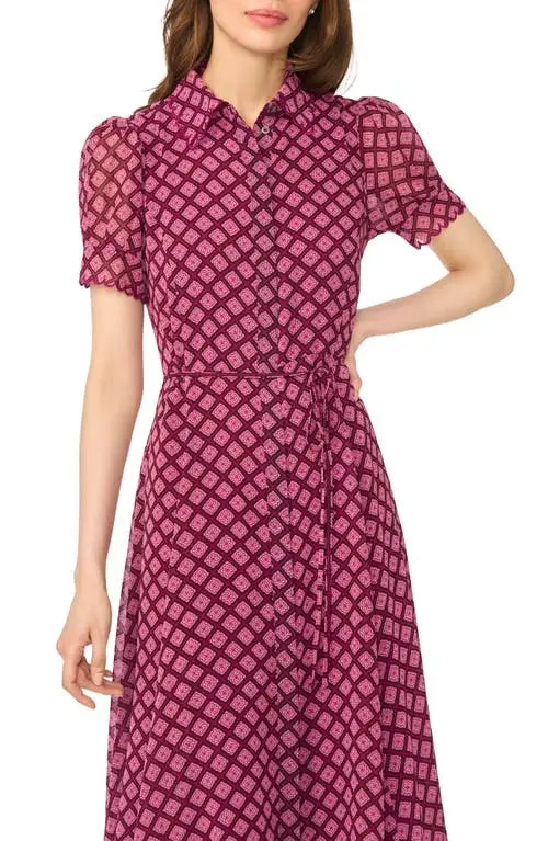 CECE DUPRAZ Print Midi Shirtdress