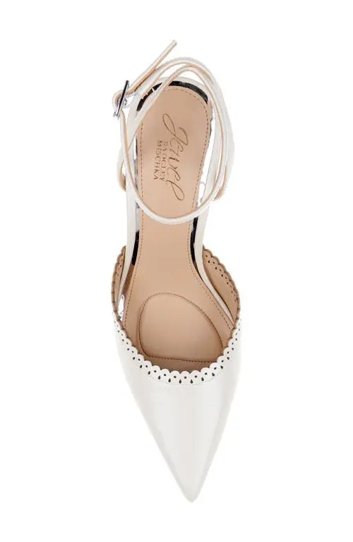 Badgley Mischka Brady Pointed Toe Stiletto Pumps - Ivory