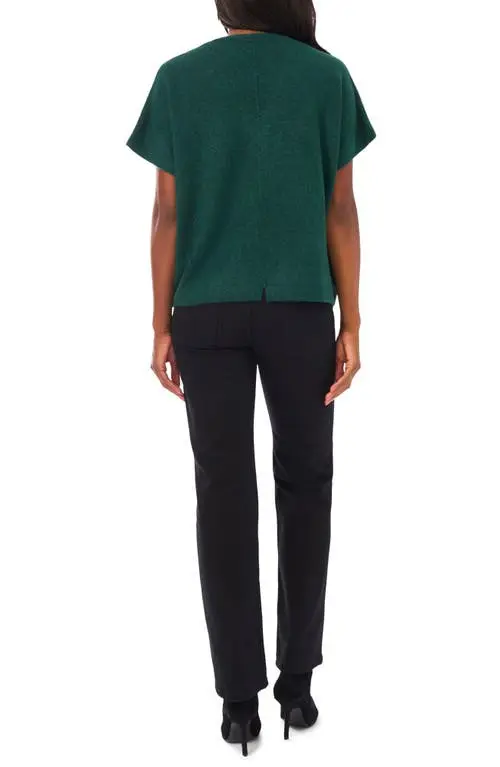 Vince Camuto V-neck Short Sleeve Boxy Sweater