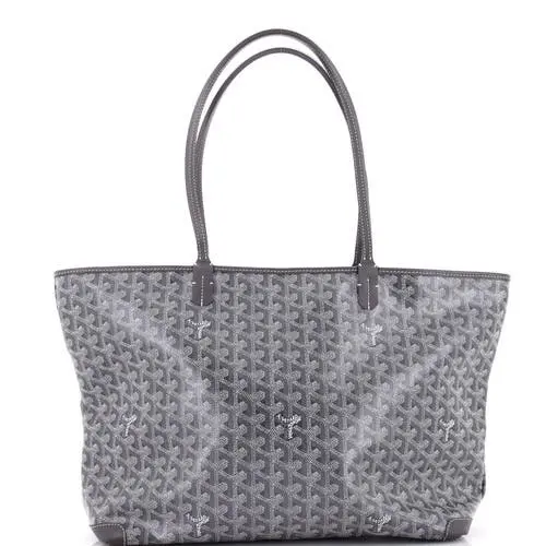 Goyard Artois Tote Coated Canvas Mm - Grey