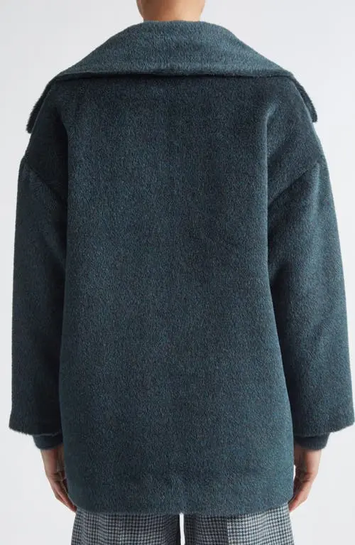 Eleventy Double Breasted Alpaca & Virgin Wool Coat