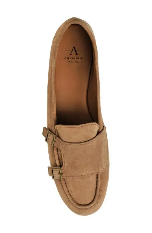 Aquatalia Ema Loafer - Caramel Suede