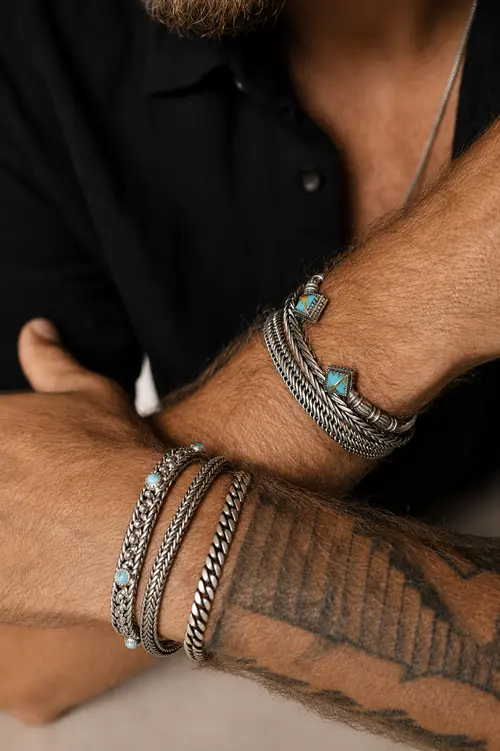 TORRELA Olimpo Sterling Silver Cuff With