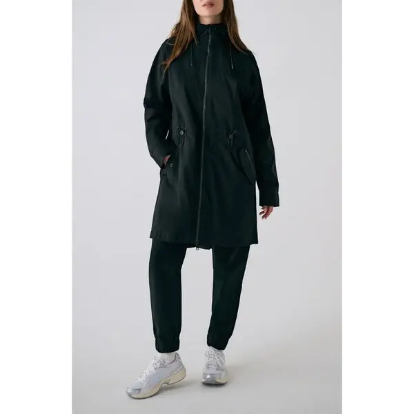 LOLE Piper 2.0 Waterproof Rain Jacket With Drawstring Waist - Black