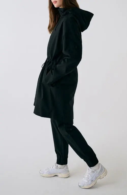 LOLE Piper 2.0 Waterproof Rain Jacket With Drawstring Waist - Black