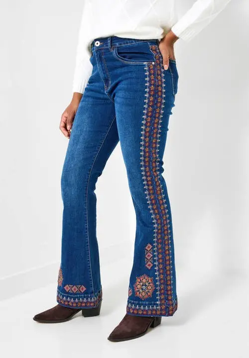 JOE BROWNS Groovy Embroidered Bootcut Jeans