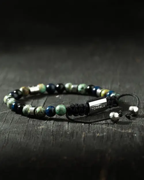 TORRELA Jasper And Tiger Eye Blue Beads Bracelet