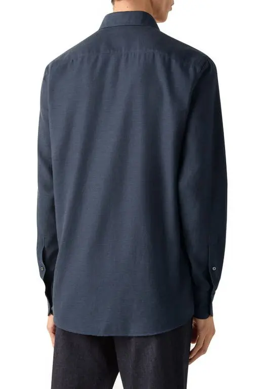 Zegna Cashco Cashmere & Cotton Button-up Shirt