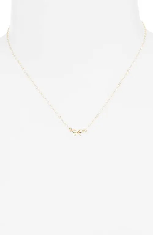 SET & STONES Maggie Bow Pendant Necklace