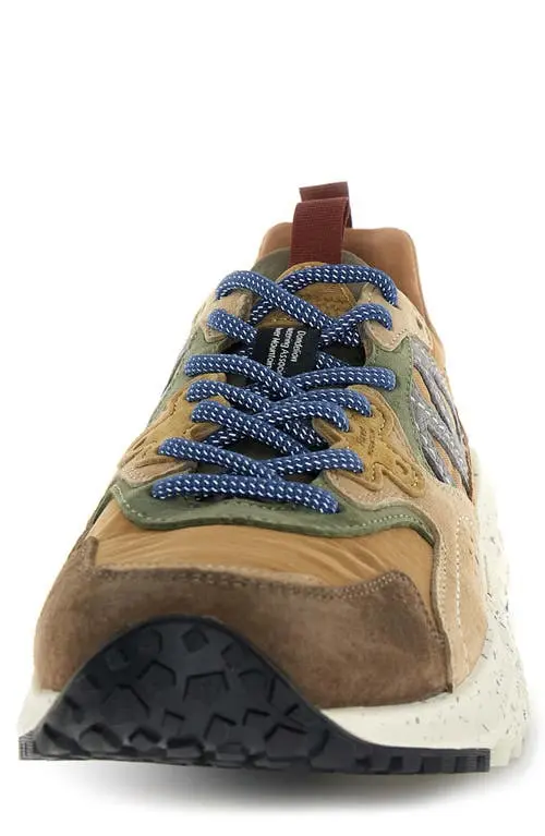 FLOWER MOUNTAIN Solin Technical Nylon And Nubuck Sneakers - Brown