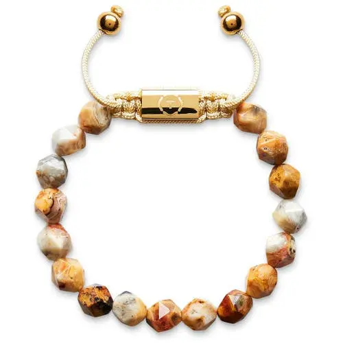 TORRELA Botswana Beaded Bracelet With Stainless Steel Accents