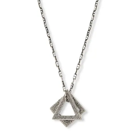 TORRELA Triangle And Square Pendant Necklace