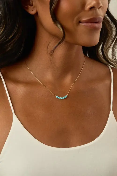SET & STONES Turquoise Beaded Necklace