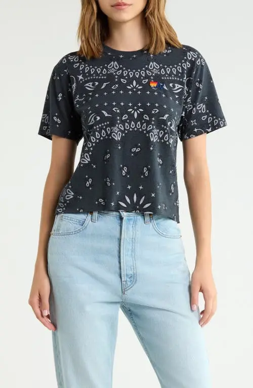 Aviator Nation Bandana Boyfriend T-shirt - Charcoal
