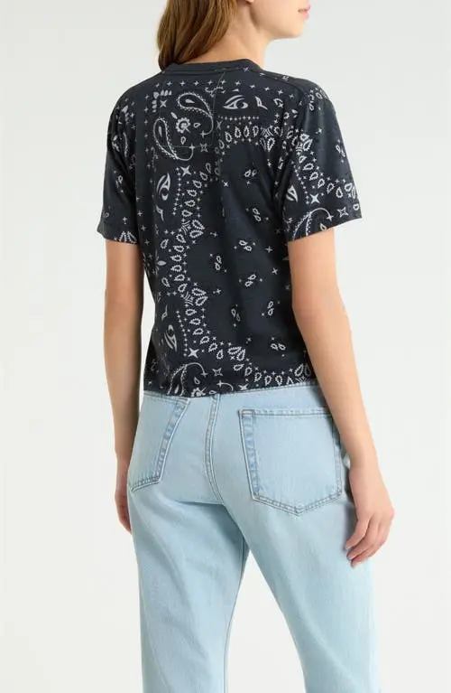 Aviator Nation Bandana Boyfriend T-shirt - Charcoal