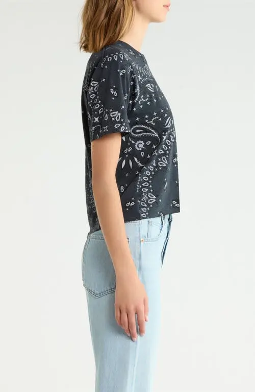 Aviator Nation Bandana Boyfriend T-shirt - Charcoal