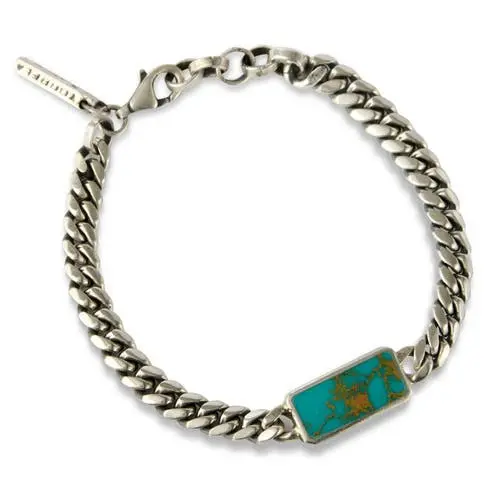 TORRELA Sterling Silver Curb Chain Bracelet
