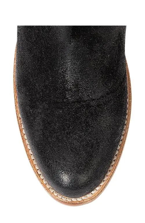 FREEBIRD Suede V-cut Ankle Boots - Black Suede