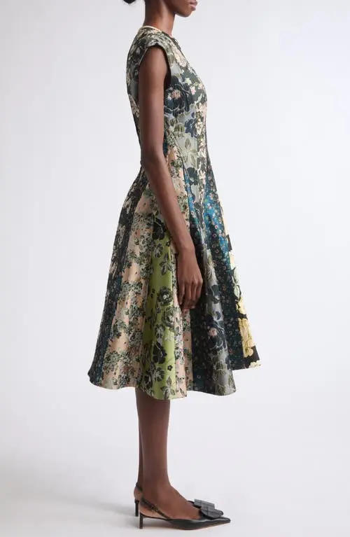 JASON WU Mixed Floral Jacquard Dress