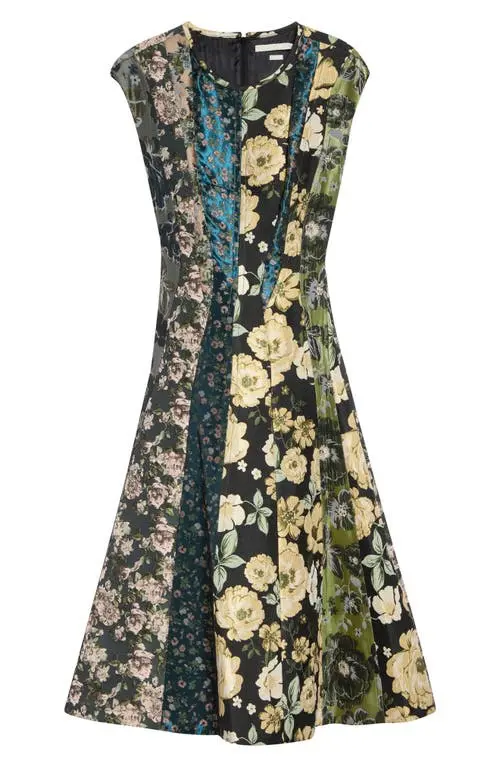 JASON WU Mixed Floral Jacquard Dress
