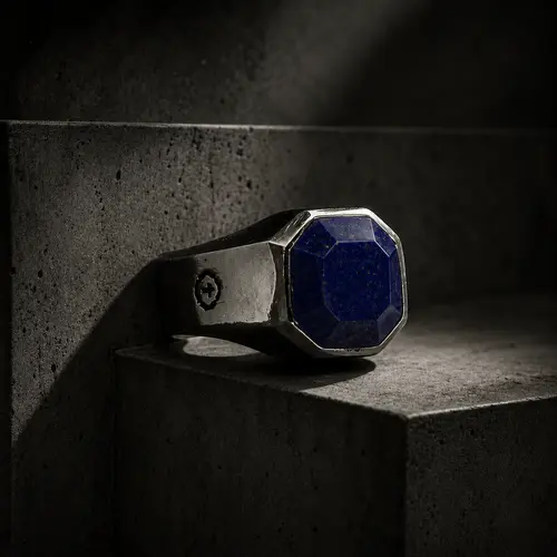 TORRELA Sterling Silver Lapis Lazuli Ring