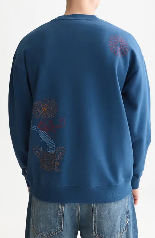 Scotch & Soda Embroidered Cotton Sweatshirt