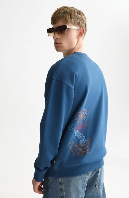 Scotch & Soda Embroidered Cotton Sweatshirt
