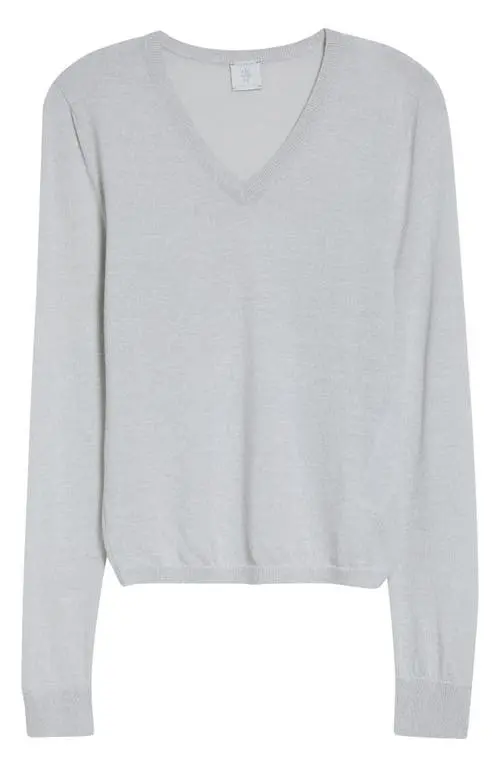 Eleventy Wool Blend V-neck Sweater - 150 Cream