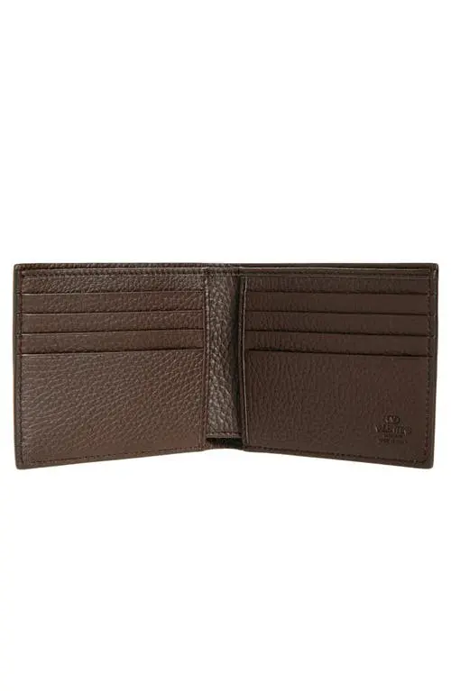 Valentino Garavani Vlogo Signature Bifold Perforated Leather Wallet