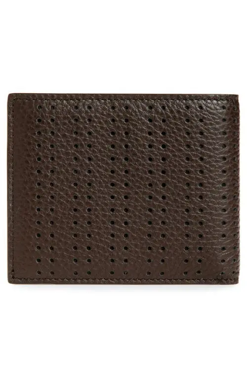 Valentino Garavani Vlogo Signature Bifold Perforated Leather Wallet