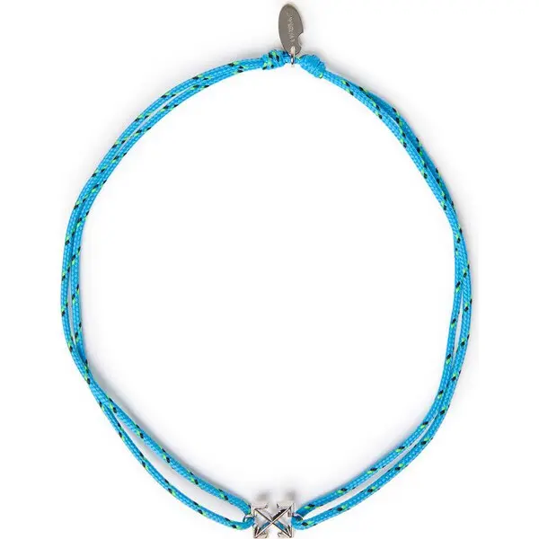 Off-White Rope Necklace With Arrow Motif