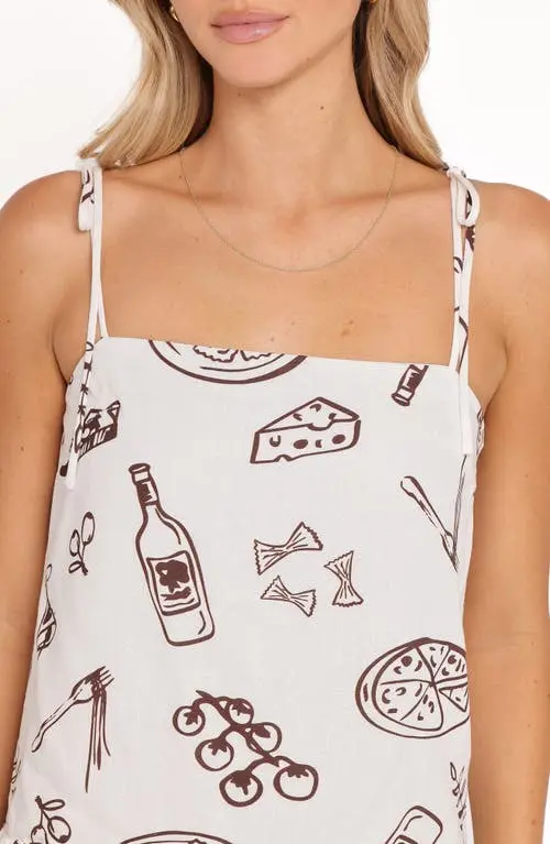 PETAL & PUP Evandra Print Tiered Mini Dress