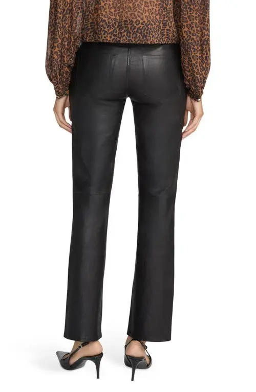 FRAME Leather Cigarette Straight Leg Pants