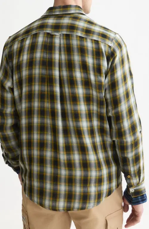 Scotch & Soda Relaxed Fit Plaid Double Face Cotton Button-up Shirt