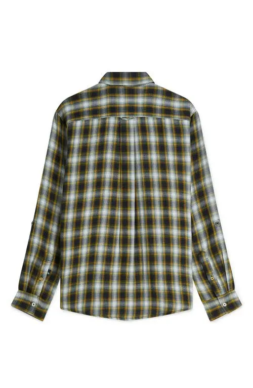 Scotch & Soda Relaxed Fit Plaid Double Face Cotton Button-up Shirt