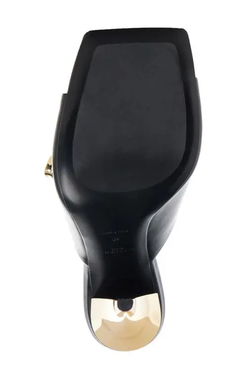 Givenchy Jeweled Square Toe Leather Sandal
