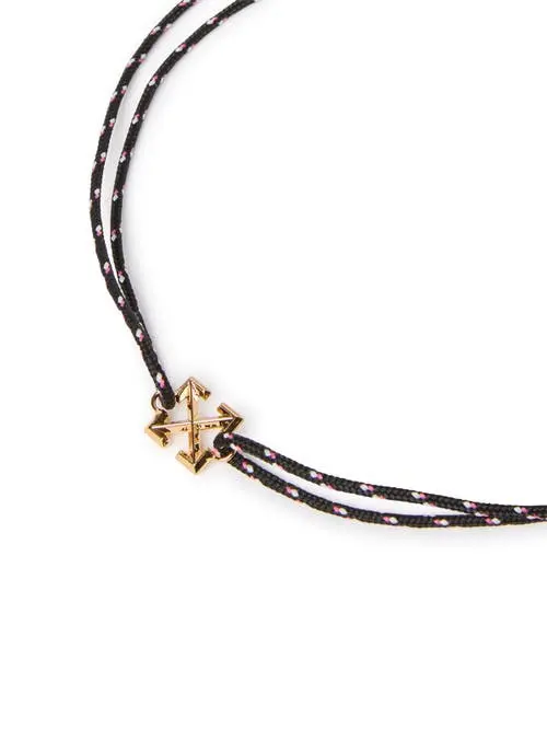 Off-White Rope Necklace With Arrow Motif