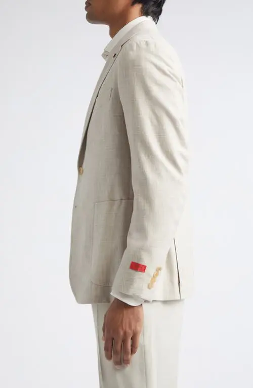 Isaia Flamed Cotton & Silk Sport Coat