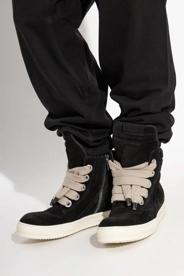 Rick Owens Jumbolace Geobasket High-top Sneakers