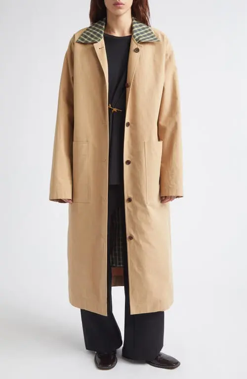 EENK Reversible Contrast Panel Cotton Coat