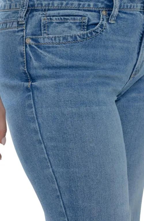 SILVER JEANS CO. Suki Curvy Mid Rise Bootcut Jeans With Ripped Details