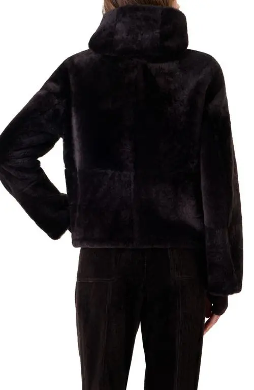 Akris Dino Reversible Genuine Shearling Jacket