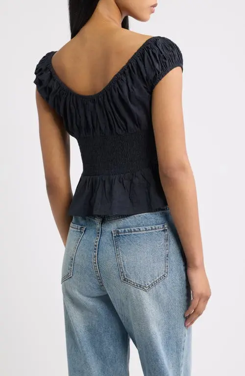 BDG URBAN OUTFITTERS Hallie Peasant Blouse