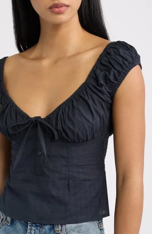 BDG URBAN OUTFITTERS Hallie Peasant Blouse