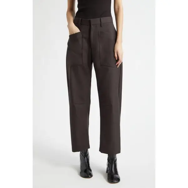 NILI LOTAN Shon Virgin Wool Ankle Pants