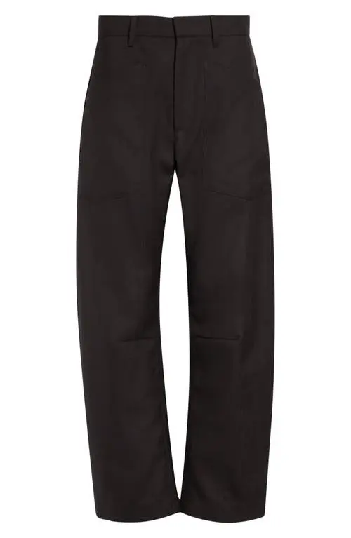 NILI LOTAN Shon Virgin Wool Ankle Pants