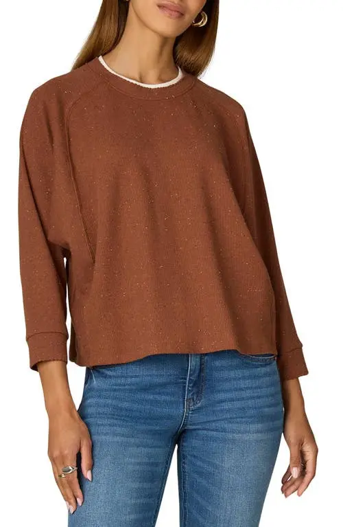 Wit & Wisdom Raglan Sleeve Rib Top - Toasted Ci