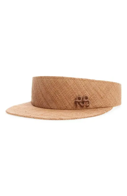 Ruslan Baginskiy Monogram Straw Visor