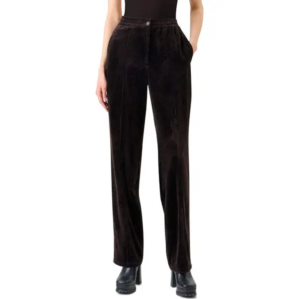 Akris Fritz Straight Leg Stretch Corduroy Pants