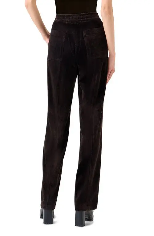 Akris Fritz Straight Leg Stretch Corduroy Pants